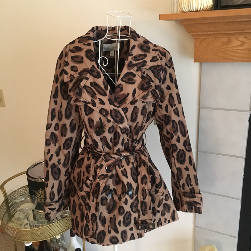 Cheetah Print Rain Jacket - Gem